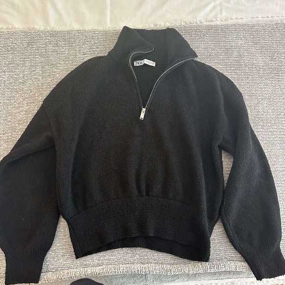 Zara | Sweaters | Zara Knit Zip Sweater | Poshmark